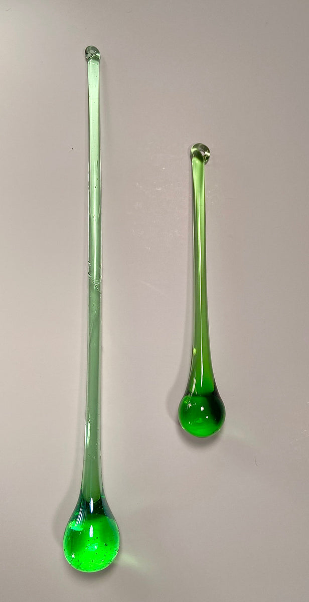 Light Green Glass Drop – Destiny Art Glass