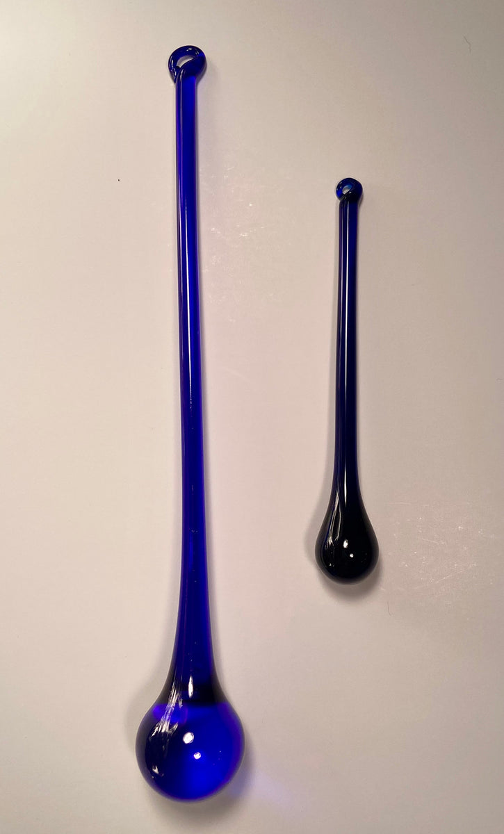 Blue Cobalt Glass Drop – Destiny Art Glass